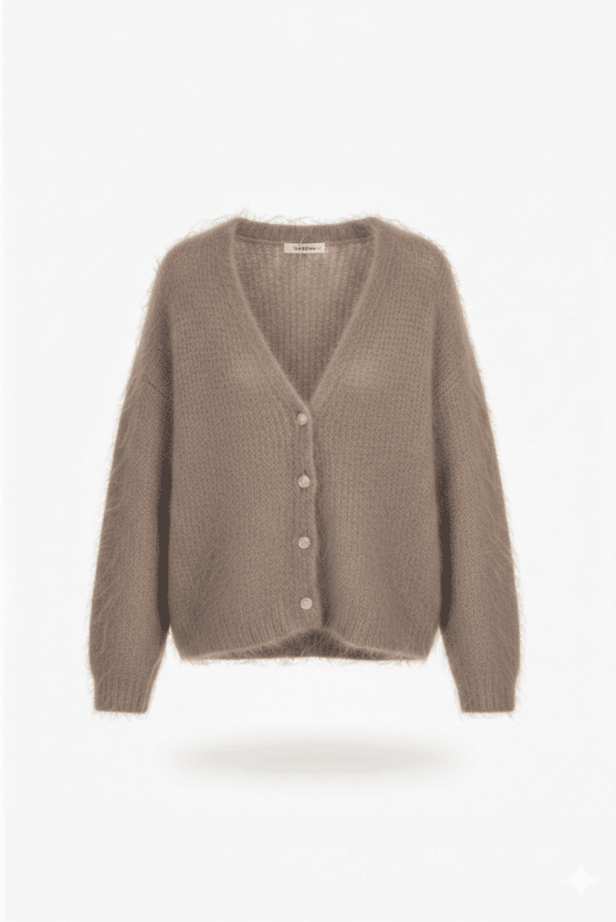 Vest mohair taupe – Kascha-C